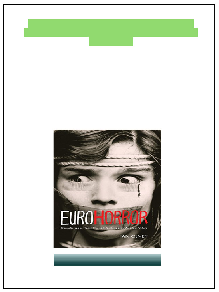 Euro Horror Classic European Horror Cinema in Contemporary American ...