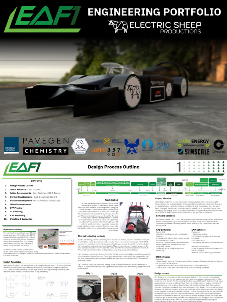 LEAF1 National Finals Engineering Portfolio | PDF | Force | Drag (Physics)