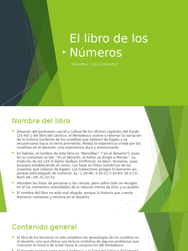El Libro de Números: Historia y Teología | PDF | Libro de números | Moisés