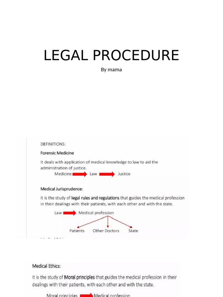 FMT Legal Procedures | PDF