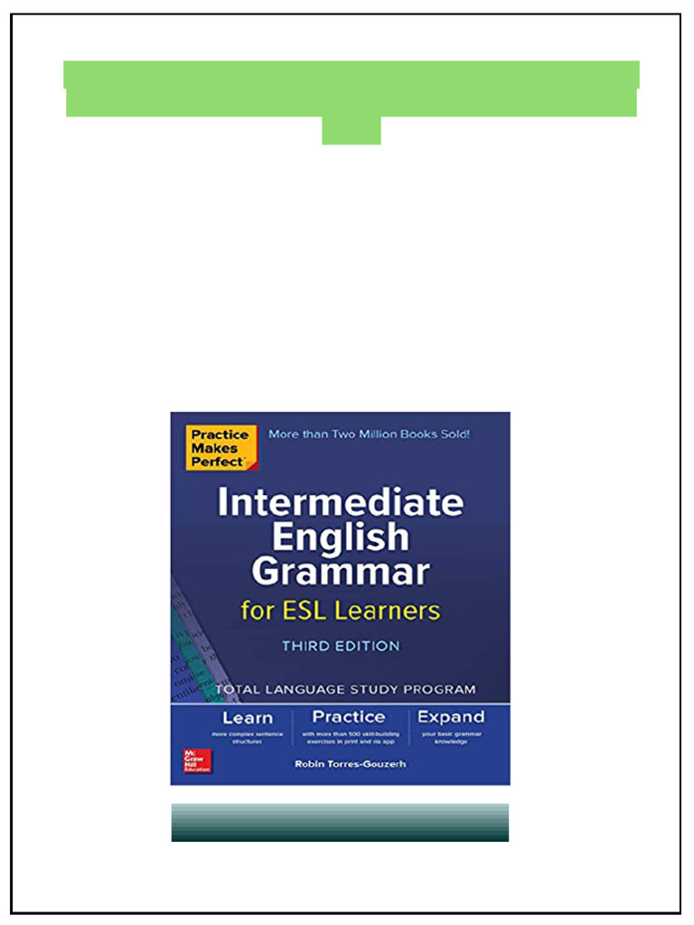 Intermediate English Grammar for ESL Learners, 3rd ed 3rd Edition Robin ...