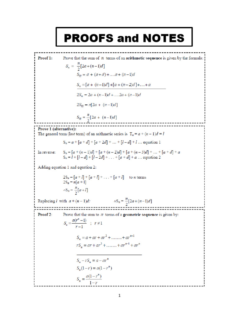 Proofs All | PDF