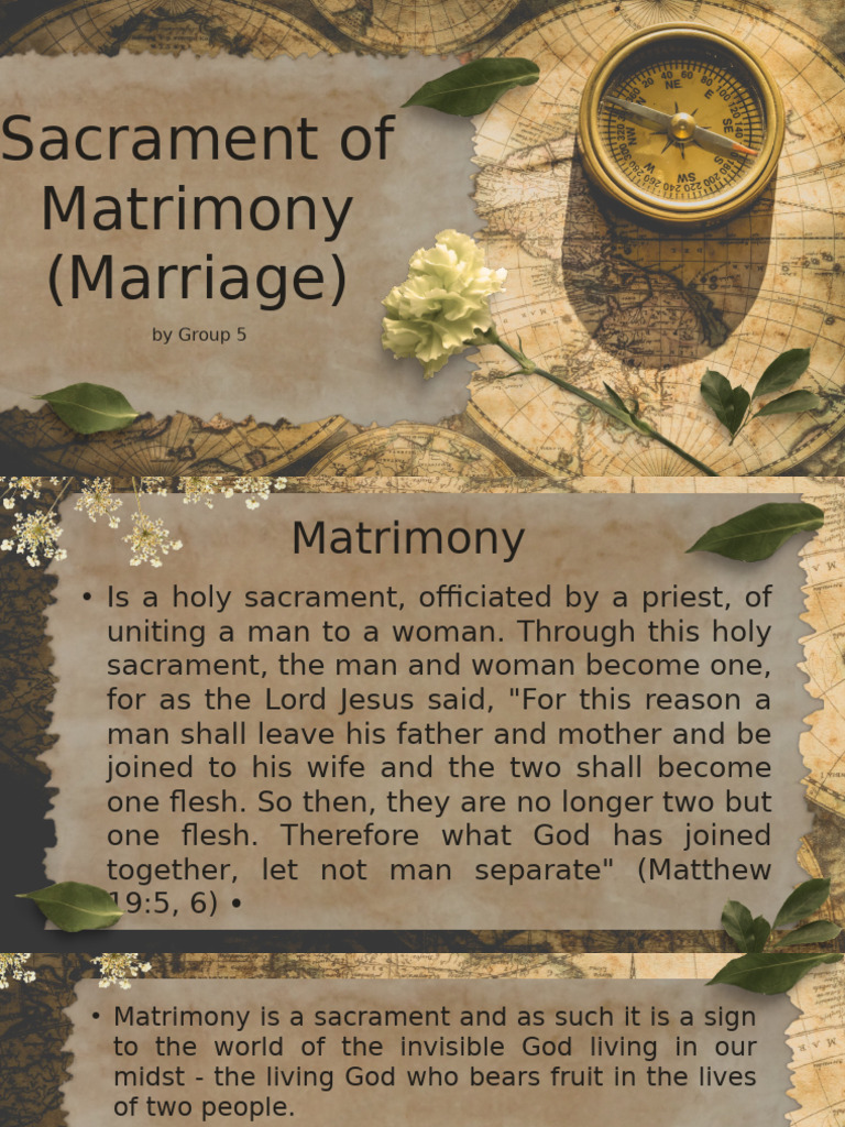 Sacrament of Matrimony | PDF | Marriage | Christian Views On Marriage