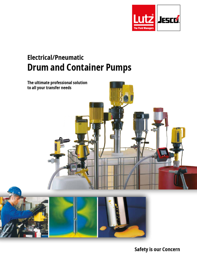 Lutz Drum Pumps Brochure | PDF | Pump | Mechanical Engineering
