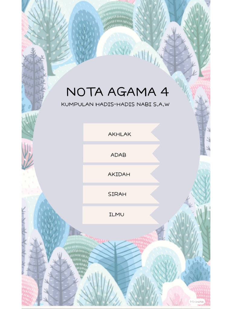 Nota Hadis 4 | PDF