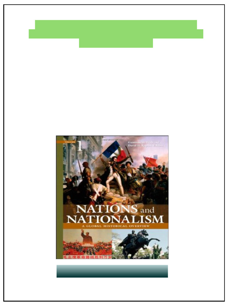 Nations and Nationalism 4 volumes A Global Historical Overview 1st ...