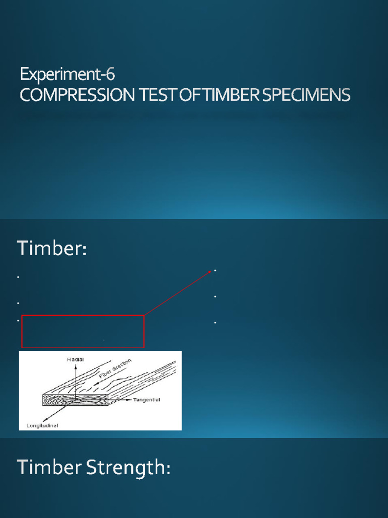 Timber Strength and Mechanical Properties | PDF