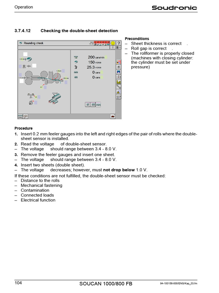Double-Sheet Detection Procedure Guide | PDF