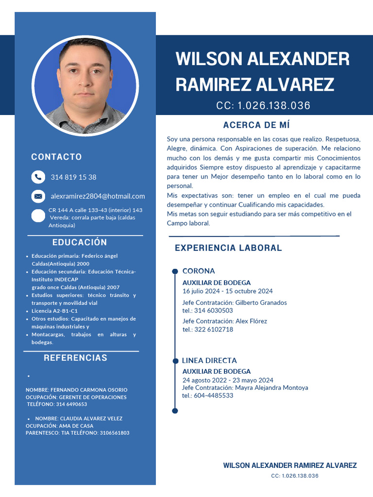 Wilson Alexander Ramirez Alvarez | PDF