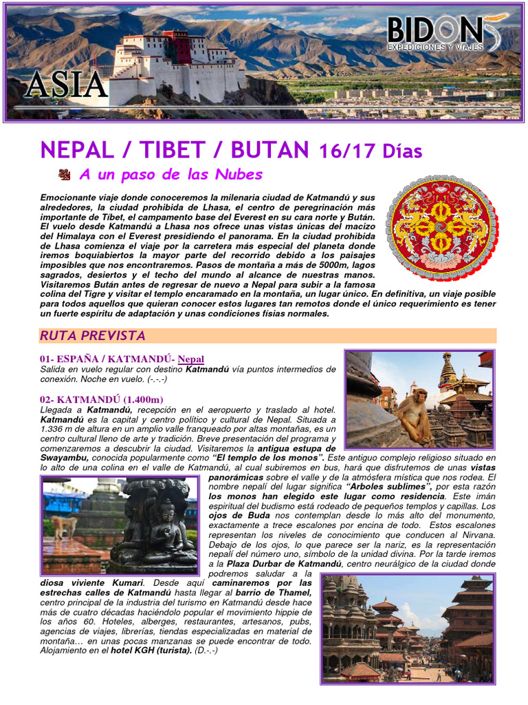 646 Nepal, Tibet y Butan. Nubes | PDF | Katmandú | Tíbet