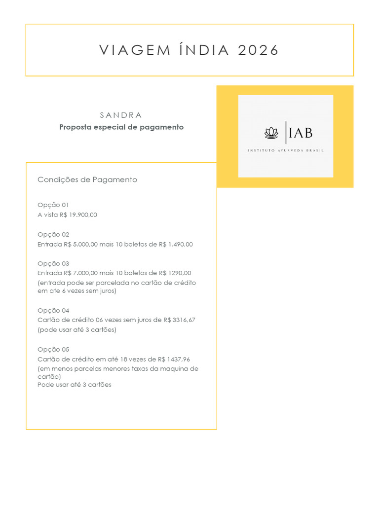 Proposta Sandra | PDF