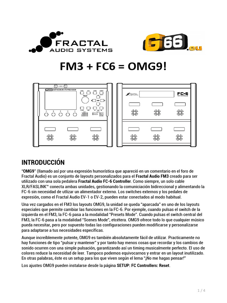 Configuración OMG9 para FM3 y FC-6 | PDF