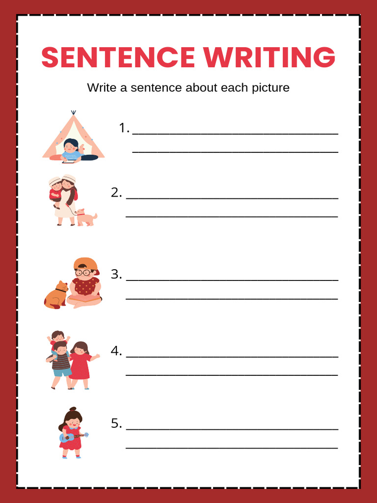Picture Description Sentence Guide | PDF