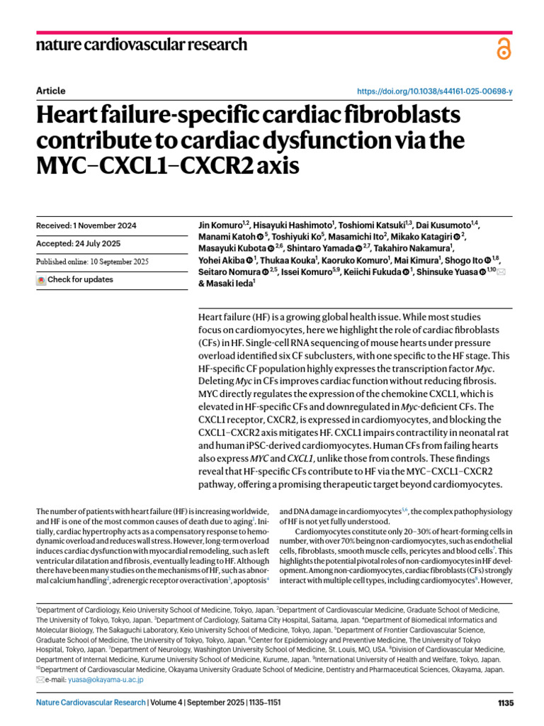Heart Failure-Specific Cardiac Fibroblasts Contribute To Cardiac ...