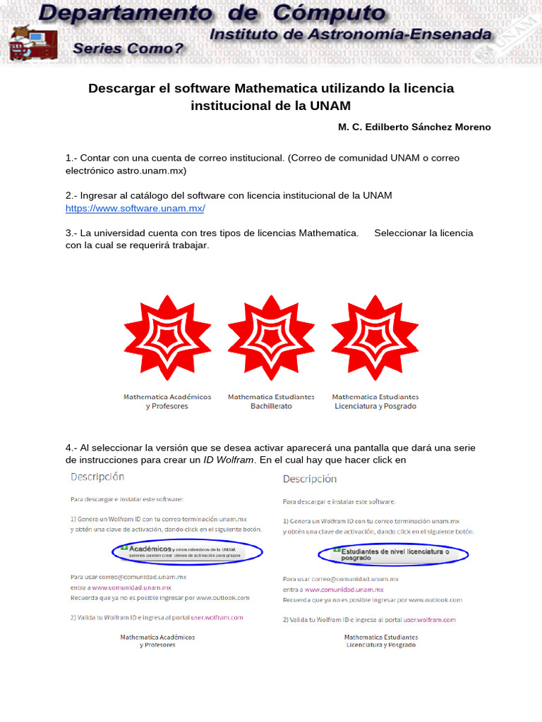 Descarga de Mathematica en UNAM | PDF