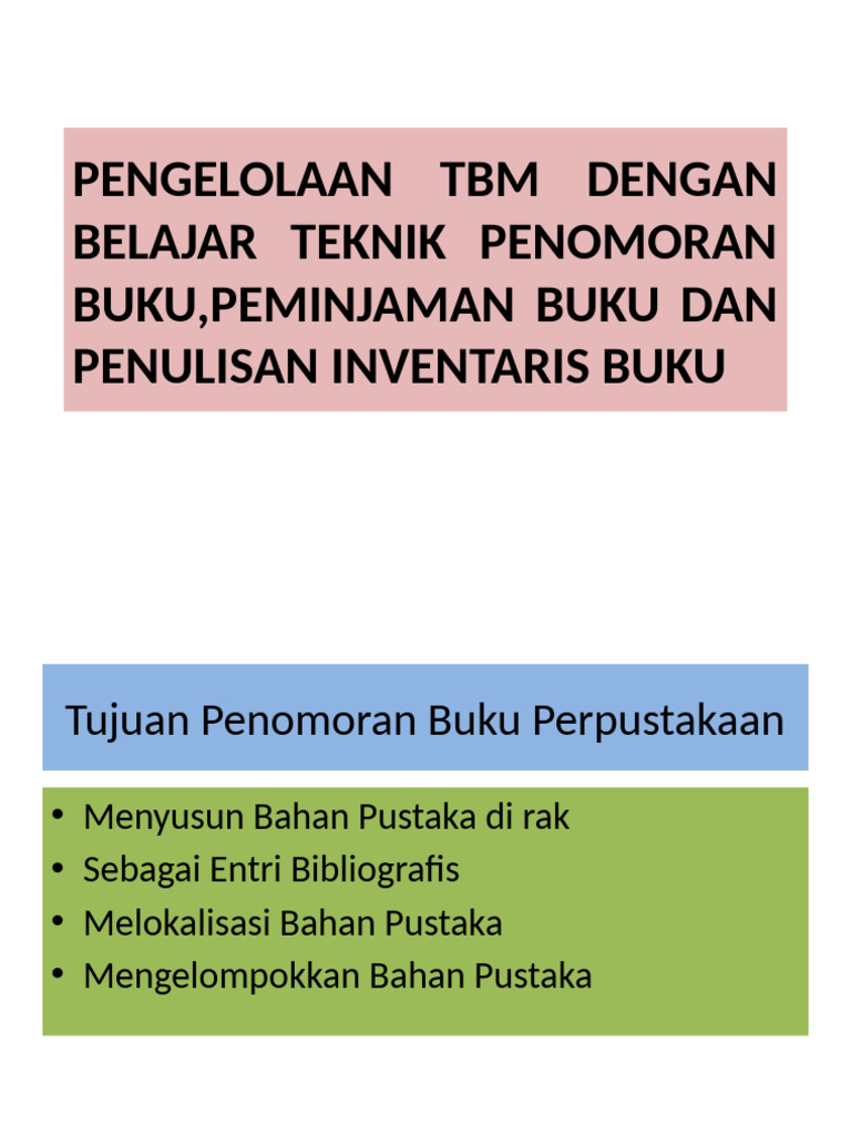 Materi 2 - Tbm Oswatun Hasanah | PDF