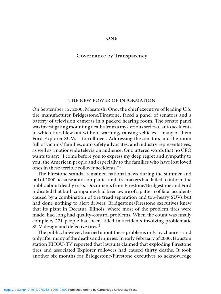 TREAD Act: Enhancing Auto Safety Transparency | PDF