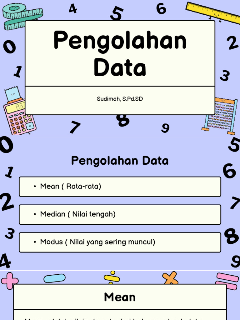 Pengolahan Data: Mean, Median, Modus | PDF