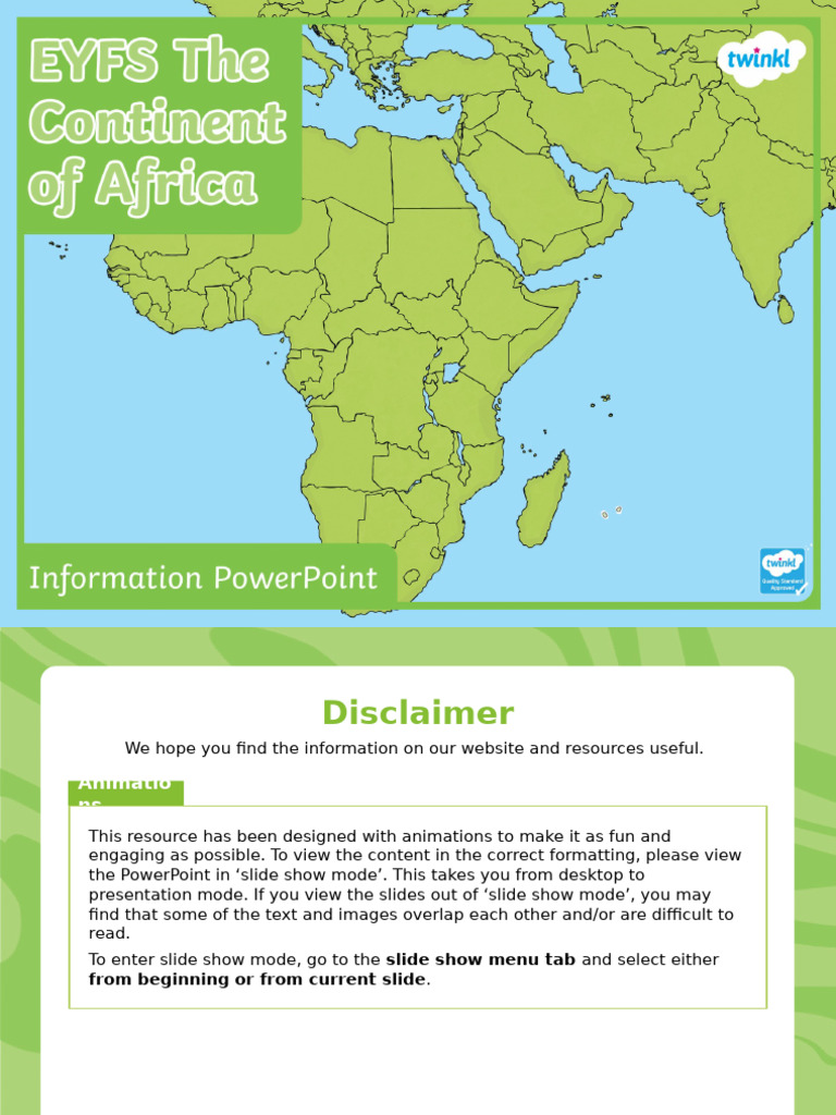 T T 253460 Eyfs Africa Powerpoint Ver 6 | PDF | Africa