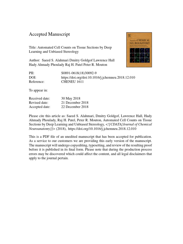 Deep Learning for Automated Cell Counting | PDF | Image Segmentation ...