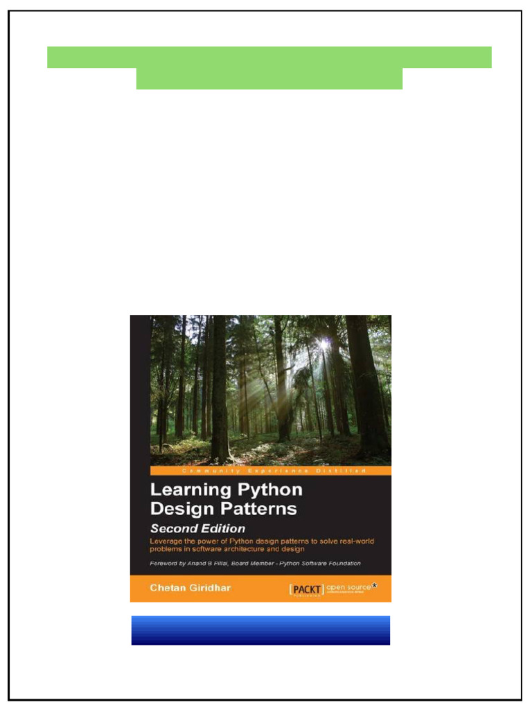 Learning Python Design Patterns 2nd Edition Chetan Giridhar digital download | PDF | Class ...