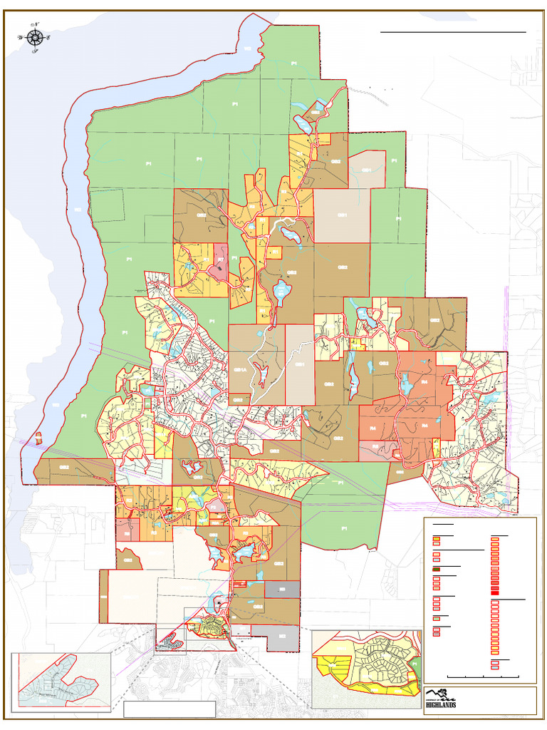Highlands Zoning Map February 2025 | PDF