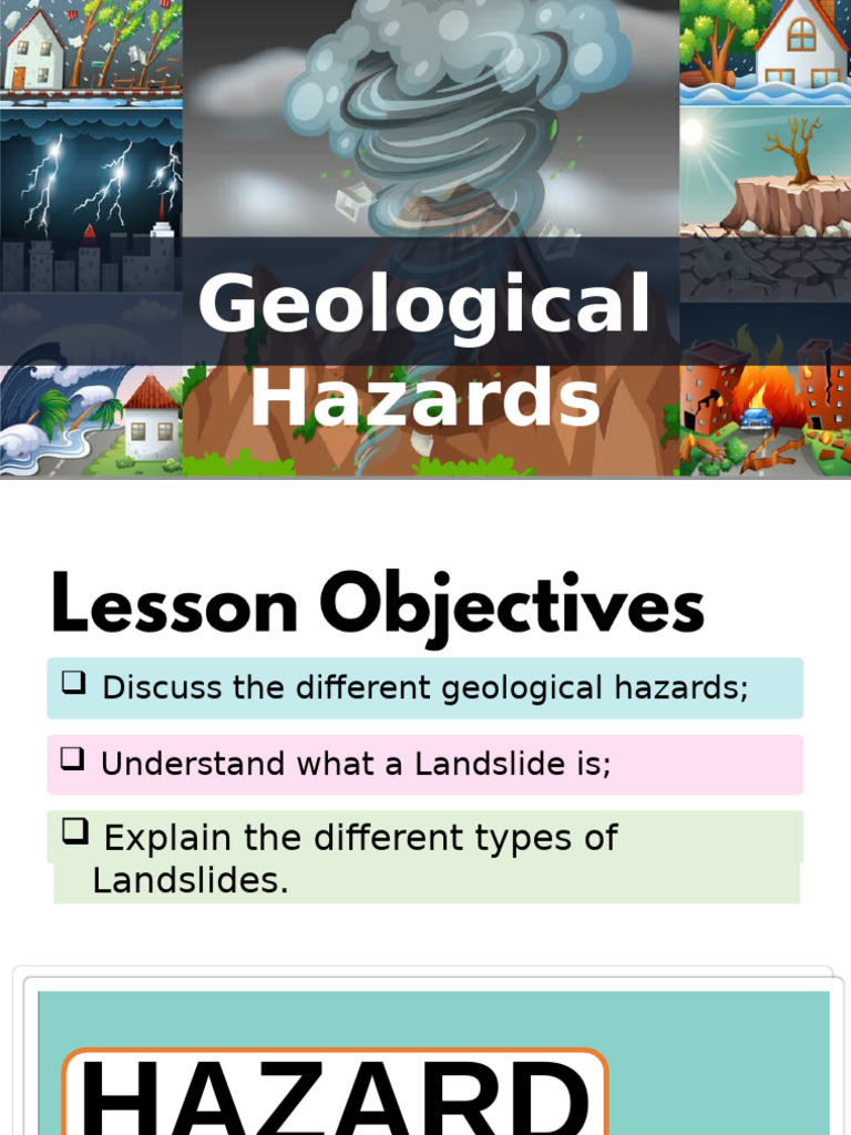 Geological Hazards Landslide and Sinkholes | PDF