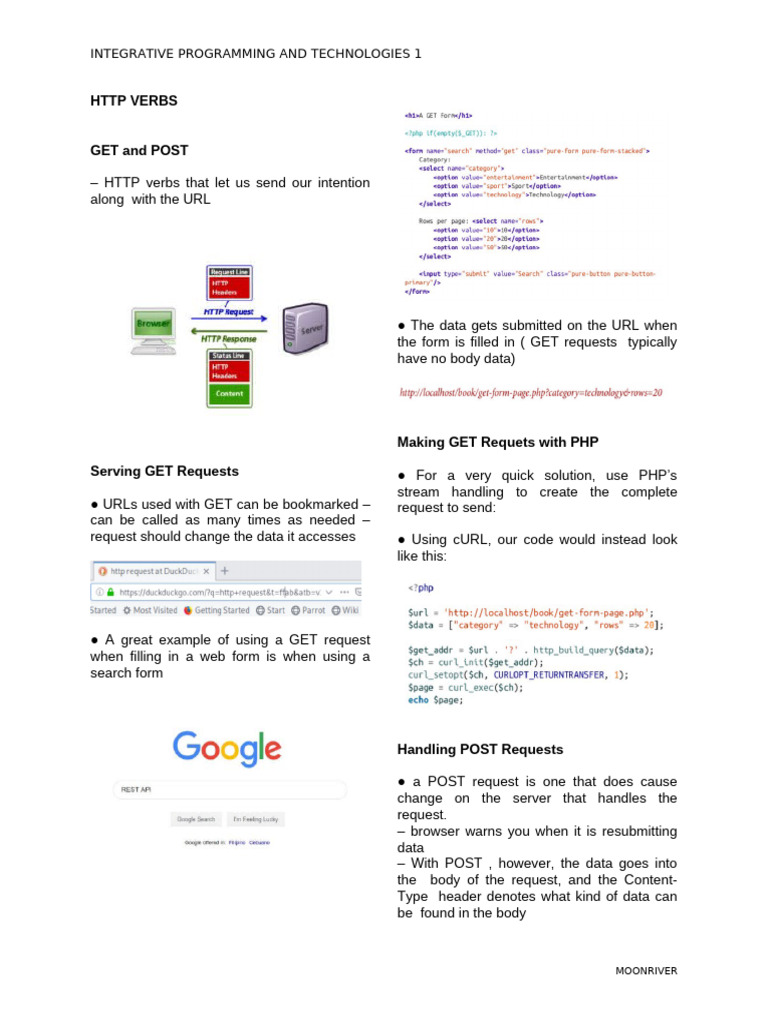 Understanding HTTP GET and POST Methods | PDF
