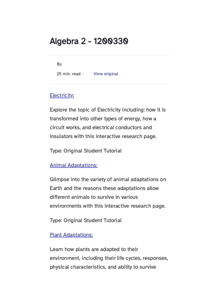 Algebra 2 Resources | PDF | Exponential Function | The Raven