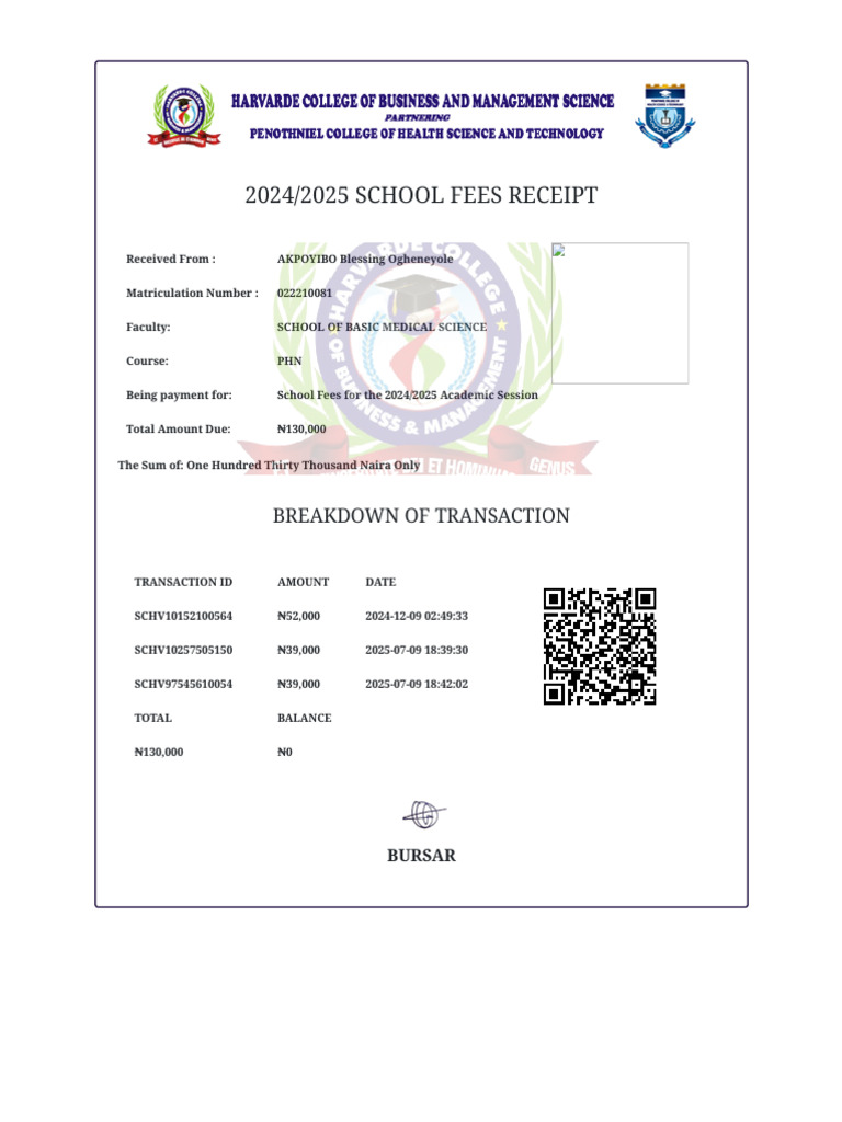 400l Full Receipt | PDF