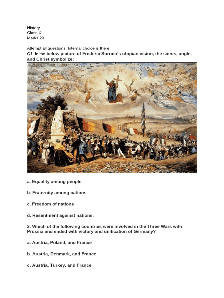 Practice Questions Paper ClX - SSt 2026 | PDF