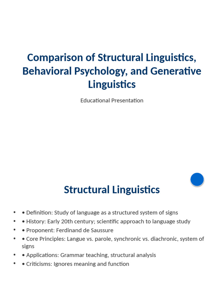 Linguistics and Psychology Presentation Styled | PDF | Behaviorism ...