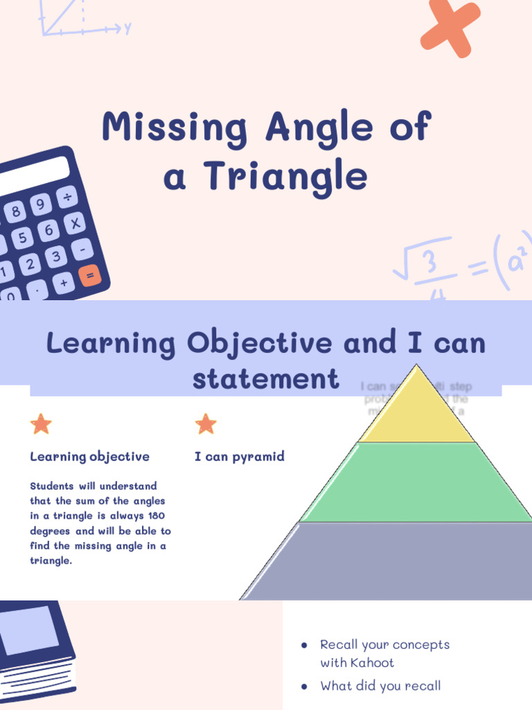 Missing Angle of A Triangle | PDF