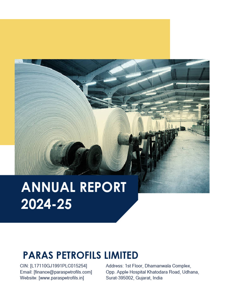Paras Petrofils Annual Report 2024-25 | PDF | Login | Electronic Voting