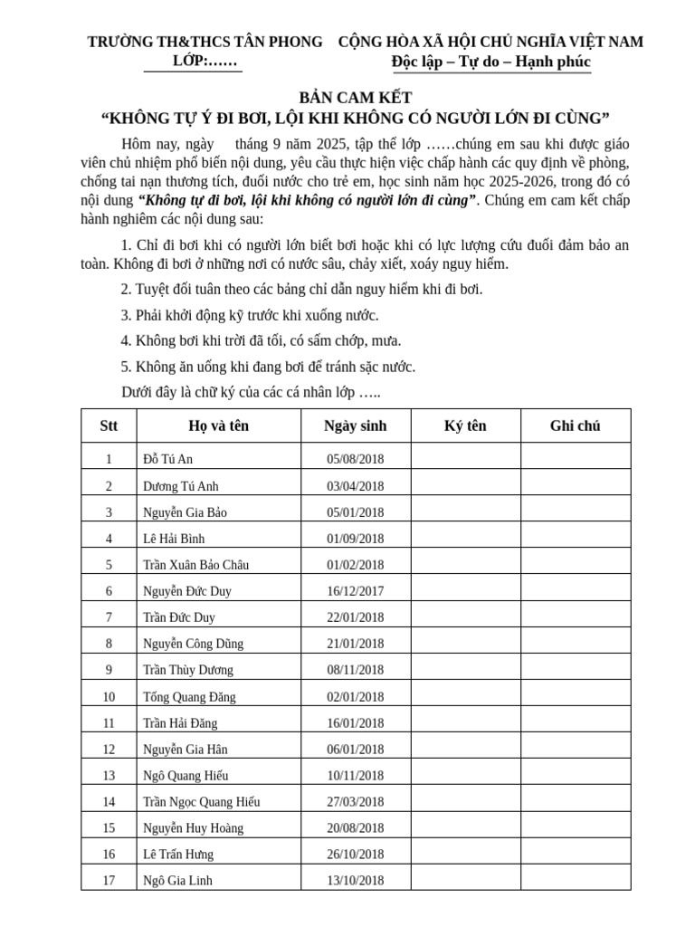 Ban Cam Ket Gui Kem | PDF