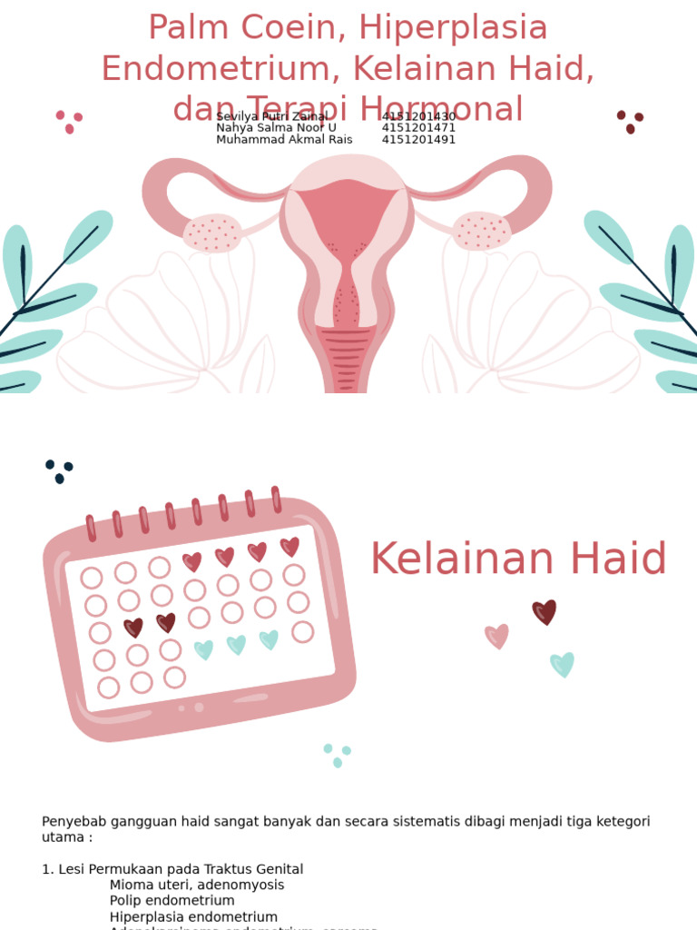 13. Palm Coein, Endometrium Hyperplasia, Kelainan Haid, Dan Terapi Hormon(2) | PDF