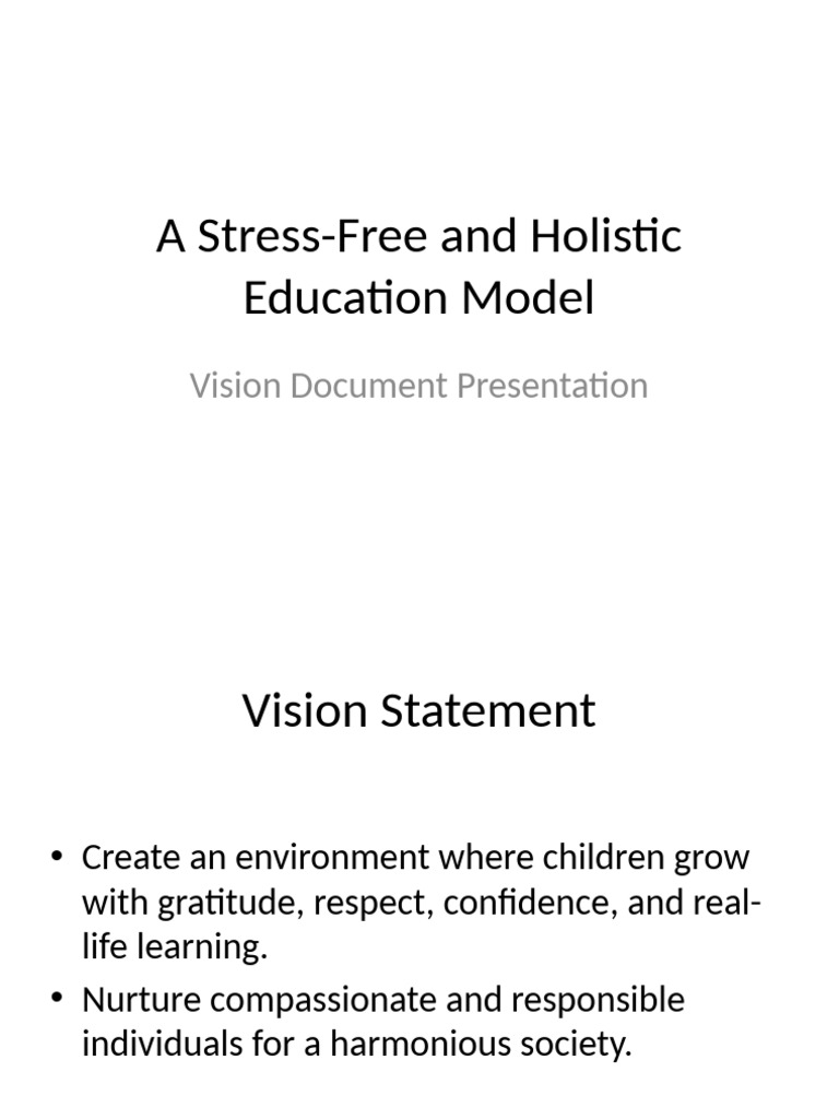 Education Vision Presentation | PDF