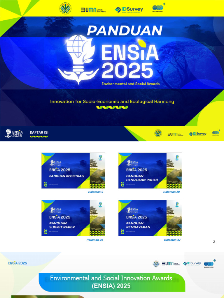 Panduan Registrasi ENSIA 2025 | PDF