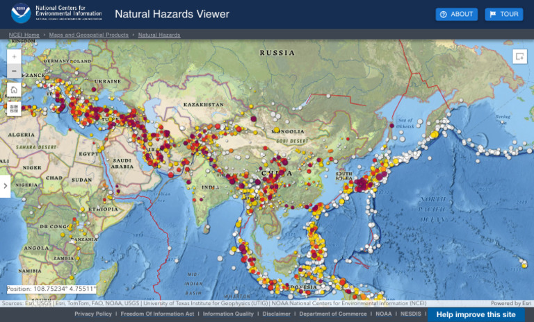Natural Hazards Viewer Map Overview | PDF