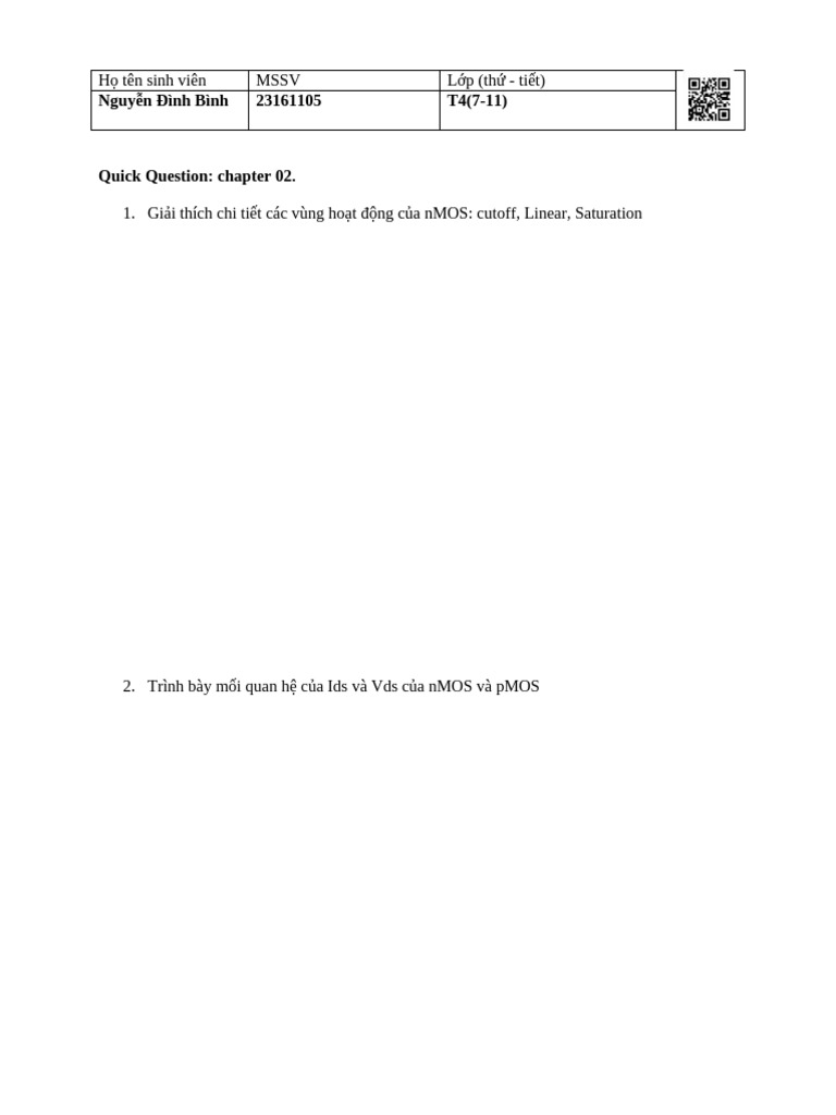 Quick Question. Chapter 02 | PDF