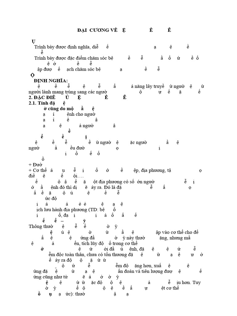 Dai Cuong Benh TN | PDF