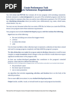 AP CSP Create Task Scoring Guidelines | PDF | Computer Program ...