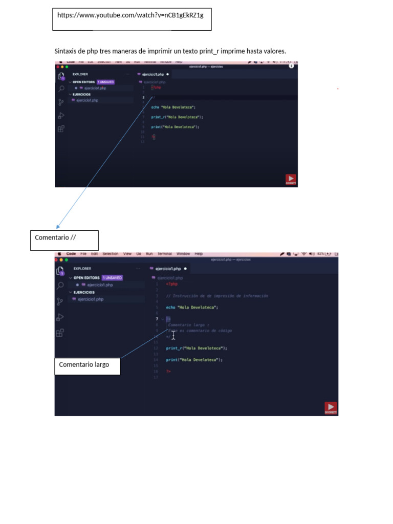 Sintaxis de PHP | PDF