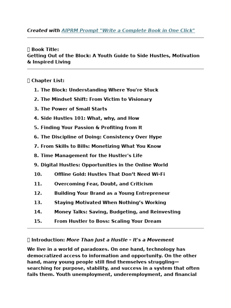 Getting Out of The Block | PDF | Cost Of Living | Brand