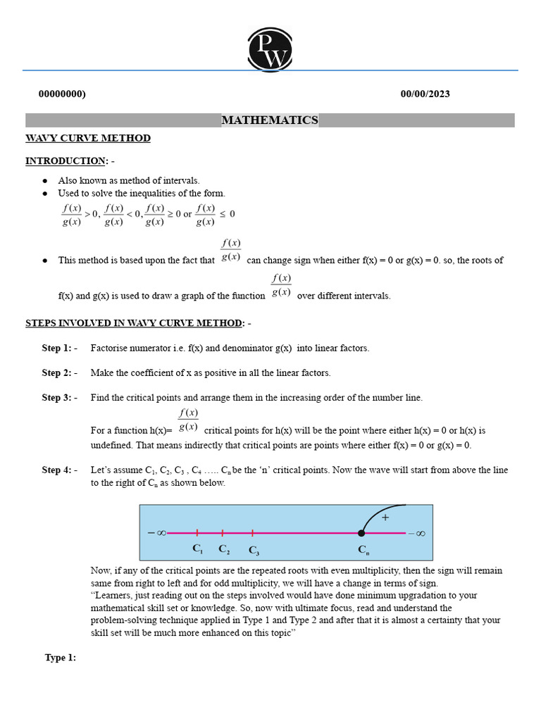 Wavy Curve Method for Inequalities | PDF | Factorization | Number Theory