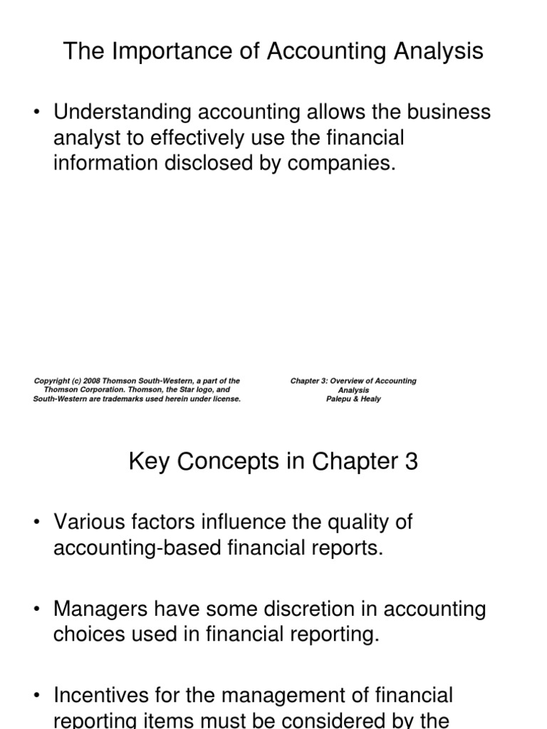 CH 3.palepu (1) Accounting Analysis | PDF | Financial Statement ...