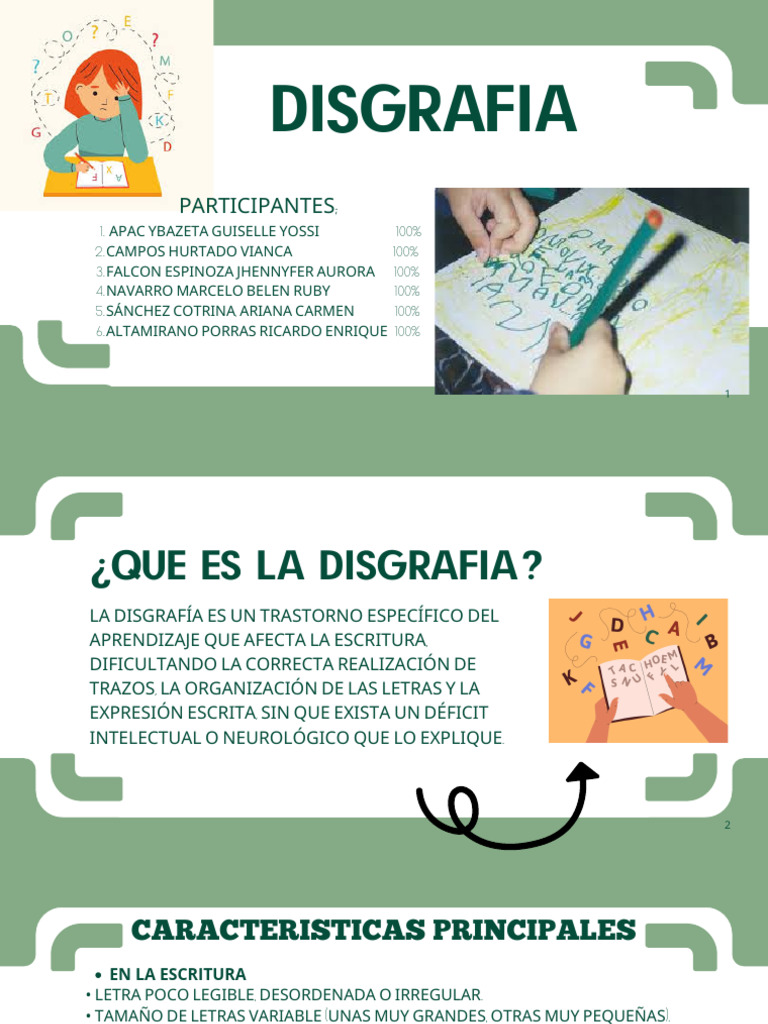 Causas y Tratamiento de la Disgrafía | PDF | Ciencia cognitiva | Cognición
