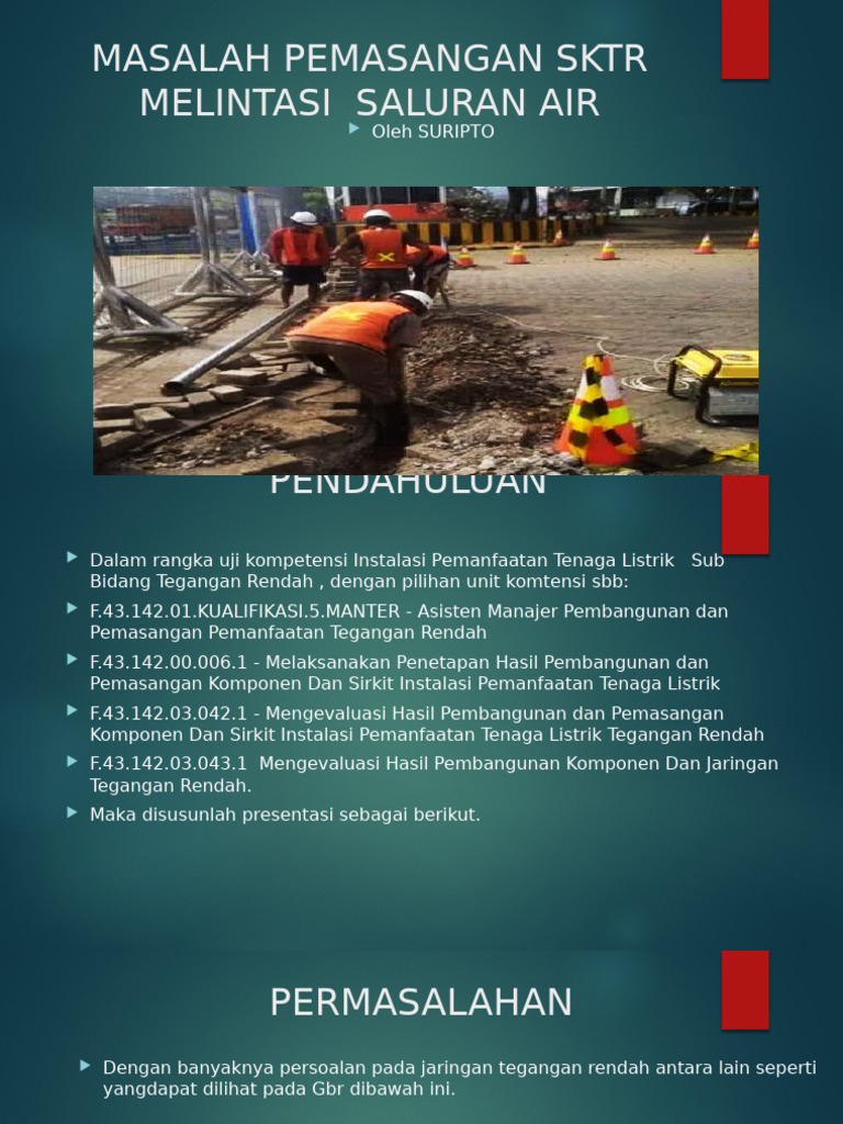 MASALAH PEMASANGAN Kabel TR | PDF