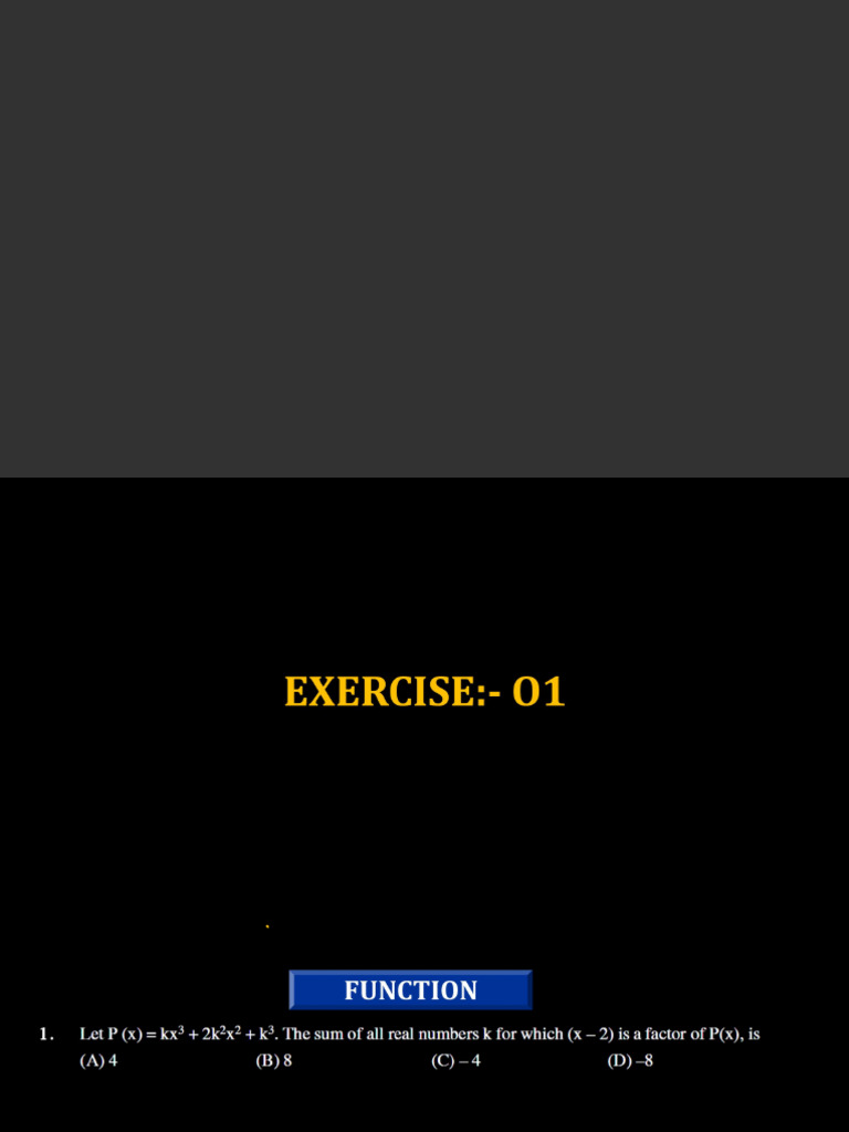 Function Ex. O1 (1 To 30) | PDF