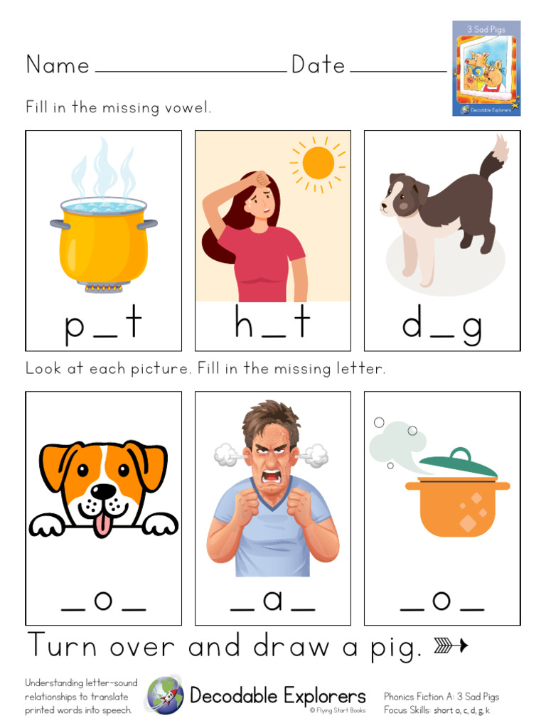Decodables Worksheets - Skill Set 2 | PDF | Phonics | Language Acquisition